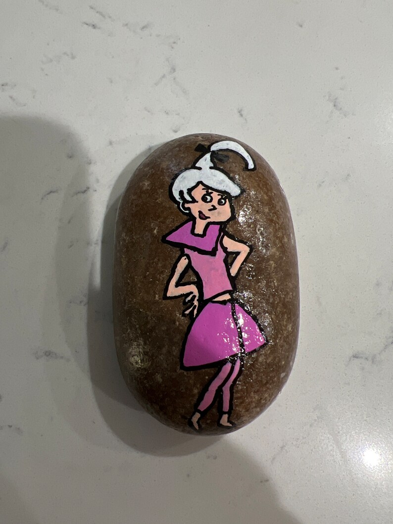Hand Painted Rock the Jetsons Judy Jetson - Etsy