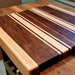 Maple & Walnut Dough Board/ Hardwood Cutting Board With Lip ...