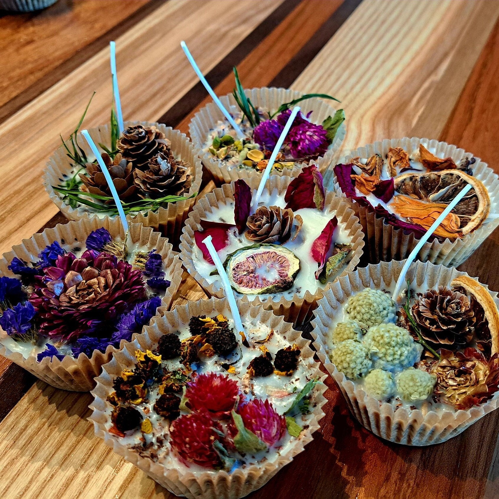 Fire Starters/outdoor Fireplace Fire Pit Gift/natural Wax Botanical ...