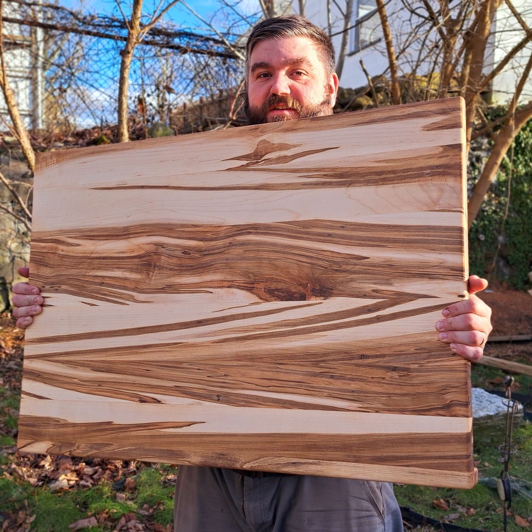 Ambrosia Maple Dough Board/ Hardwood Cutting Board With Lip/kneading ...