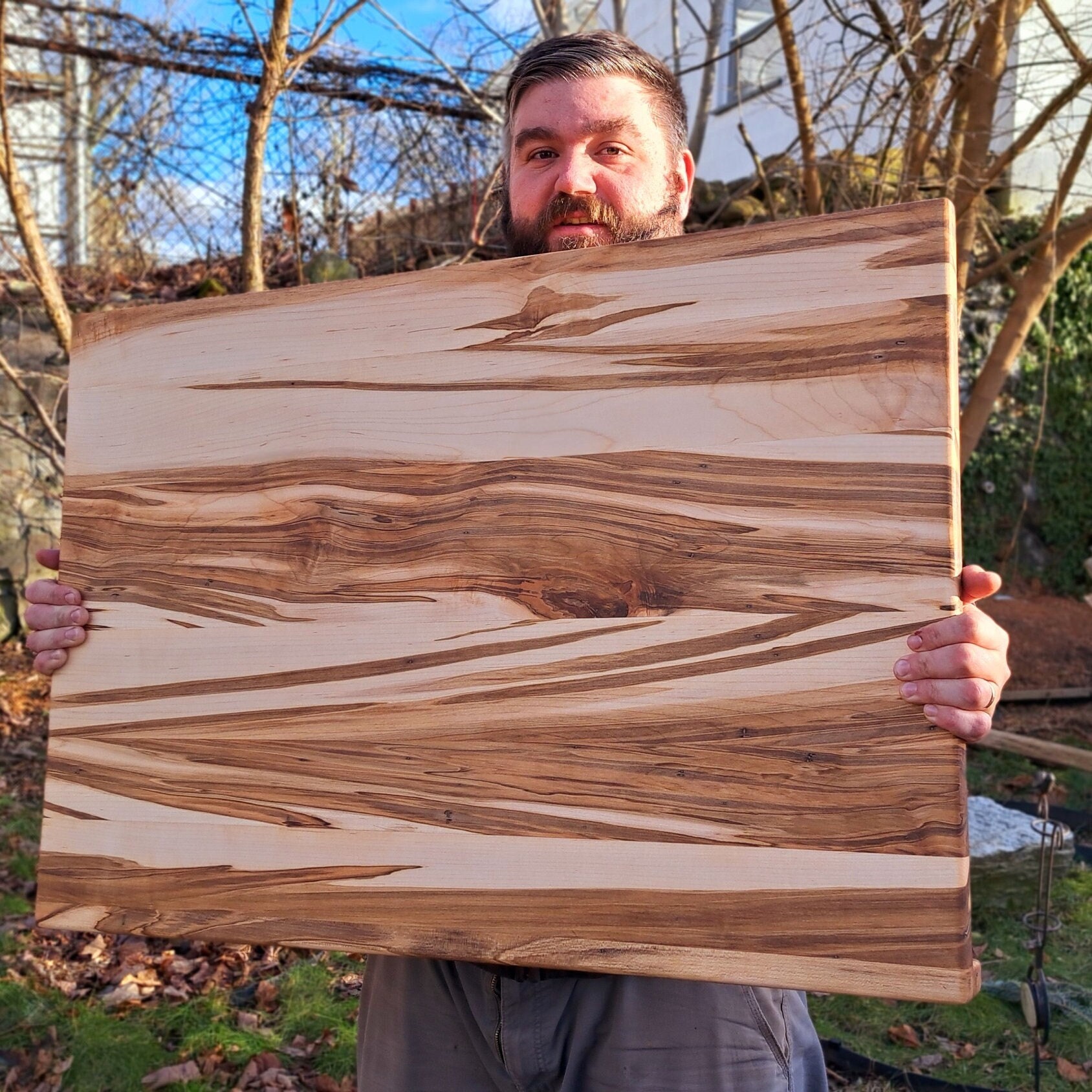 Ambrosia Maple Dough Board/ Hardwood Cutting Board With Lip/kneading ...