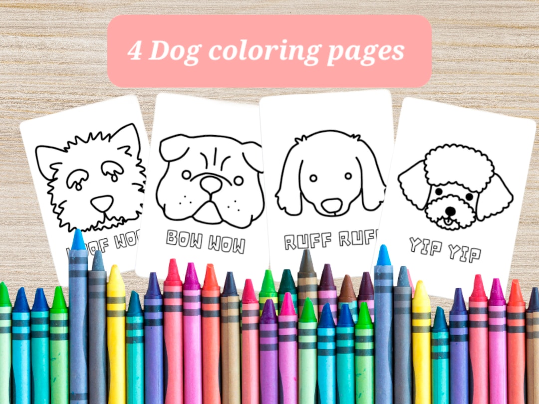 Dog Theme Colouring Pages | Kids Coloring Pages | Toddler Activity ...