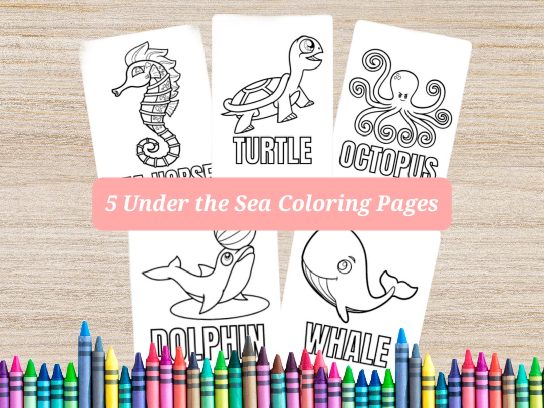 Under the Sea Colouring Page | Kids Coloring Pages | Toddler Activity ...