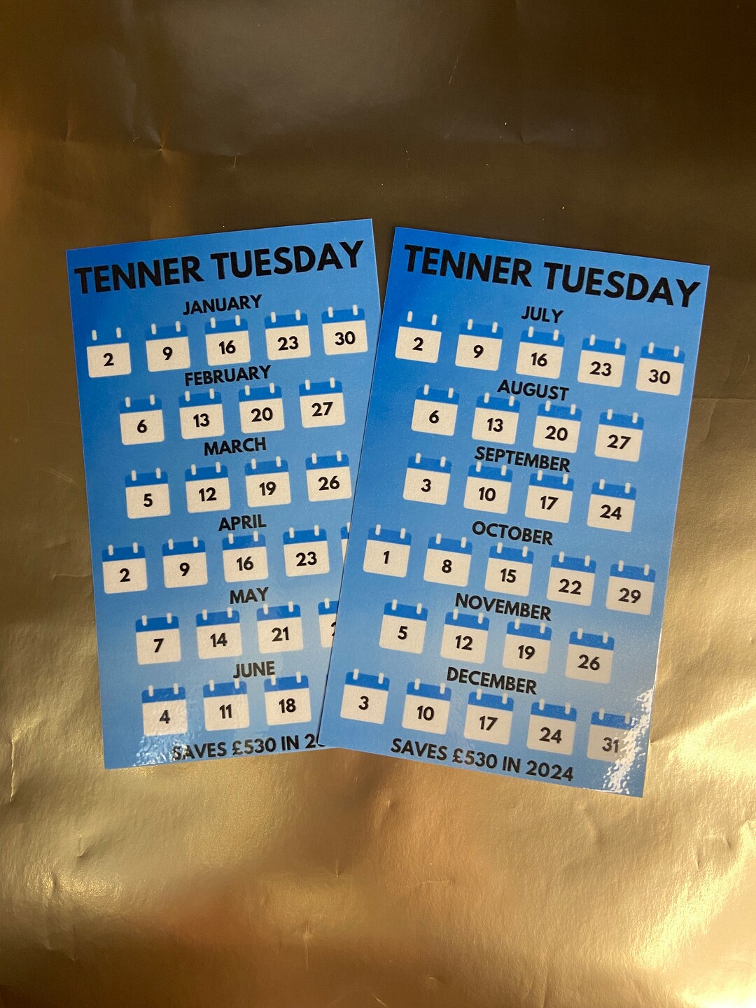 Tenner Tuesday Savings Challenge , 2024 Savings Tracker - Etsy
