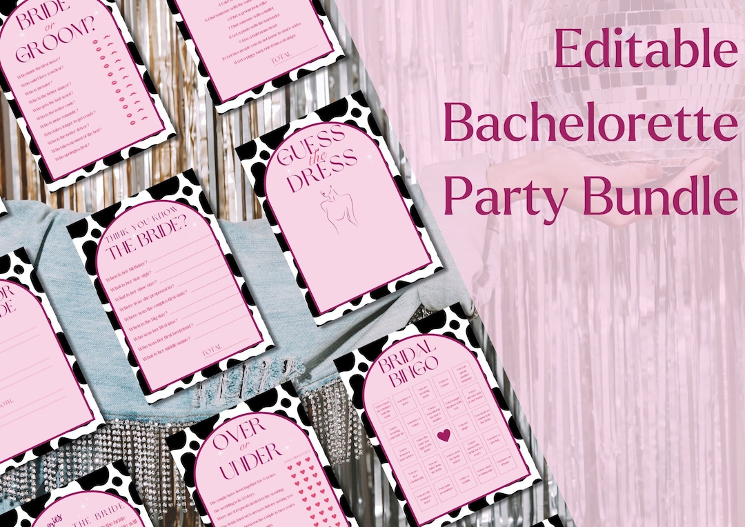 Last Rodeo Bachelorette Hens Party Bundle, Printable, Editable ...