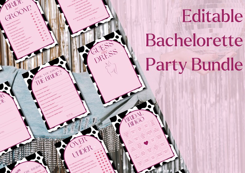 Last Rodeo Bachelorette Hens Party Bundle, Printable, Editable ...