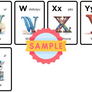 FILIPINO ALPHABET Flash Cards • Montessori Flash Cards • Pre-school ...