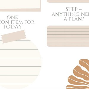 ADHD Compartmentalization Worksheet, Therapy Tool, Brain Dump, Anxiety ...