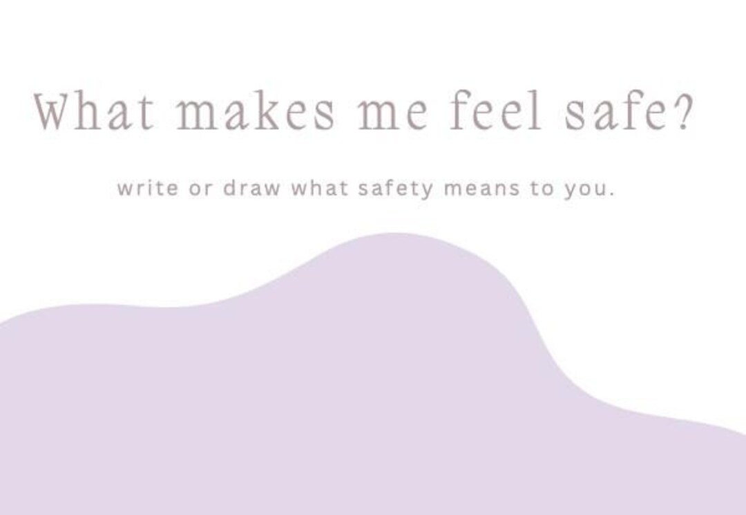 Simple Worksheet for Emotional Safety - Etsy
