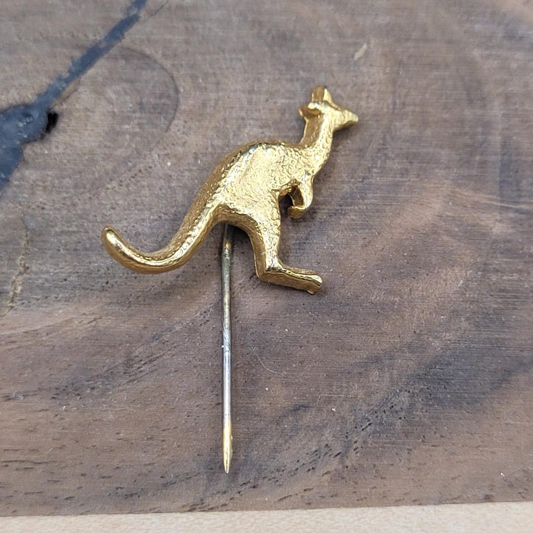 Australia Kangaroo Animal Vintage Stick Pin - Etsy