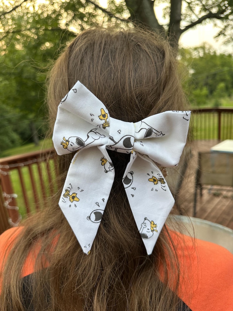 Charlie Brown Hairbow: Snoopy and Woodstock - Etsy