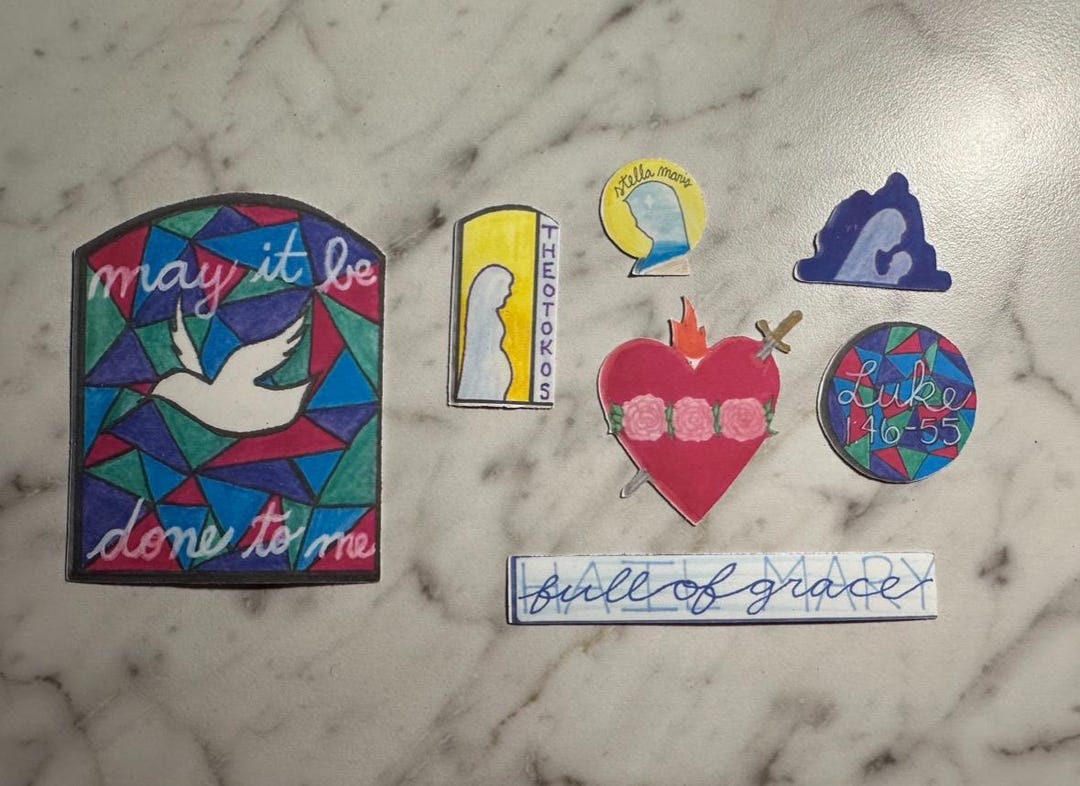 Blessed Mother Stickers - Etsy