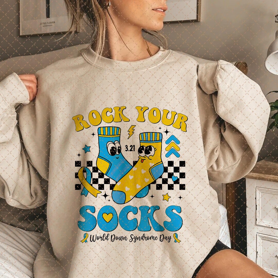 Rock Your Socks World Down Syndrome Awareness Day Women Kids T-shirt - Etsy