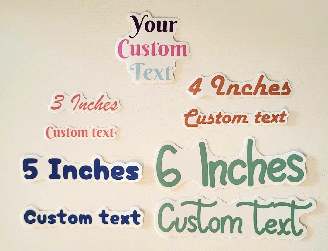 Custom Sticker, Personalized Sticker, Custom Text Stickers, Bumper ...