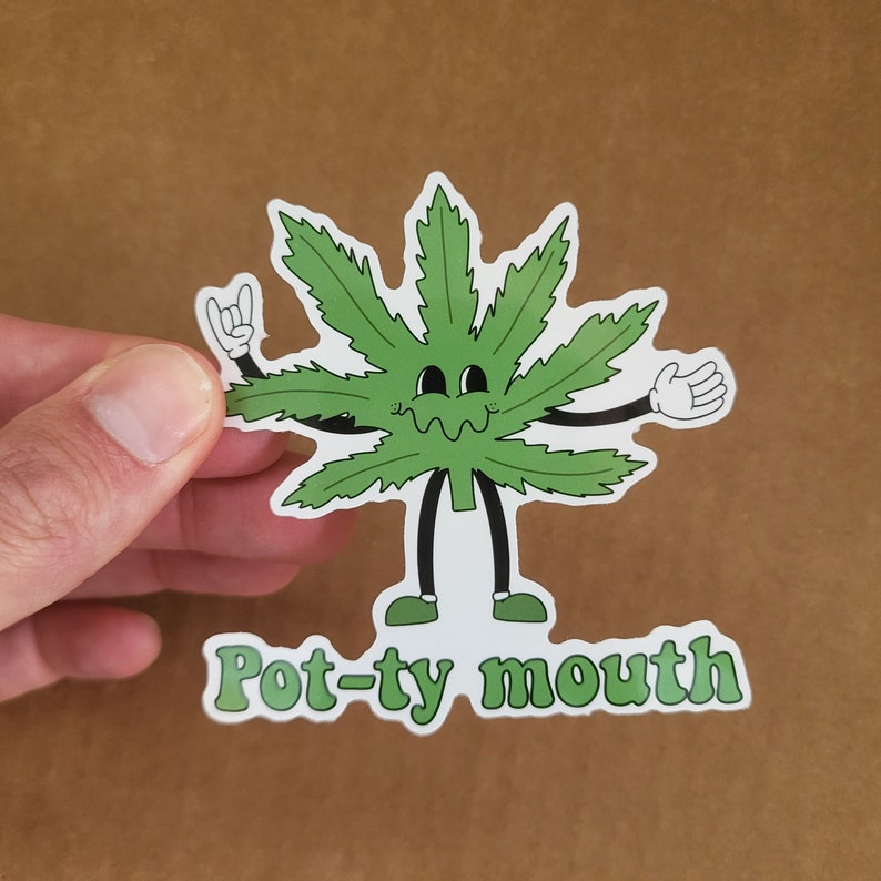 Stoner Sticker, Water Bottle Sticker, Laptop Sticker, Weed Sticker ...