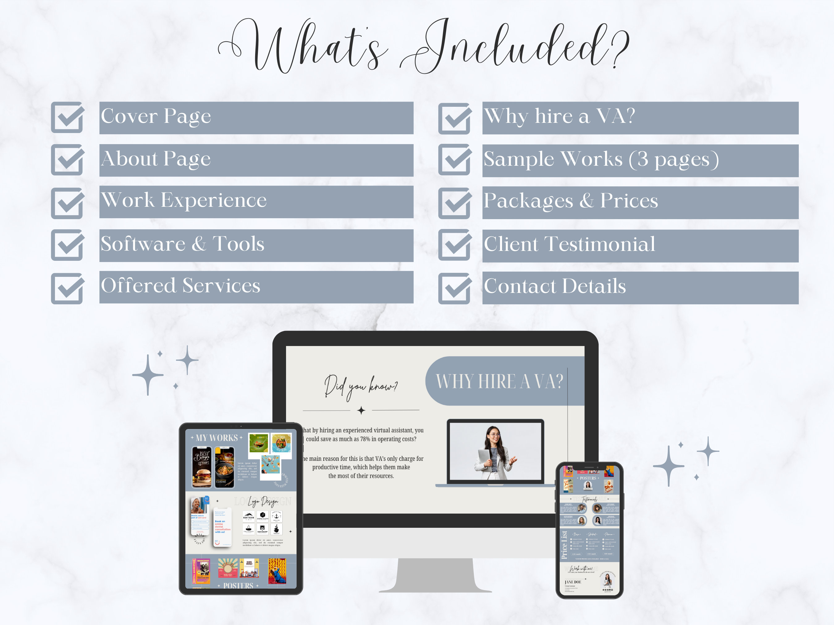Virtual Assistant Portfolio, Virtual Assistant Portfolio Template ...