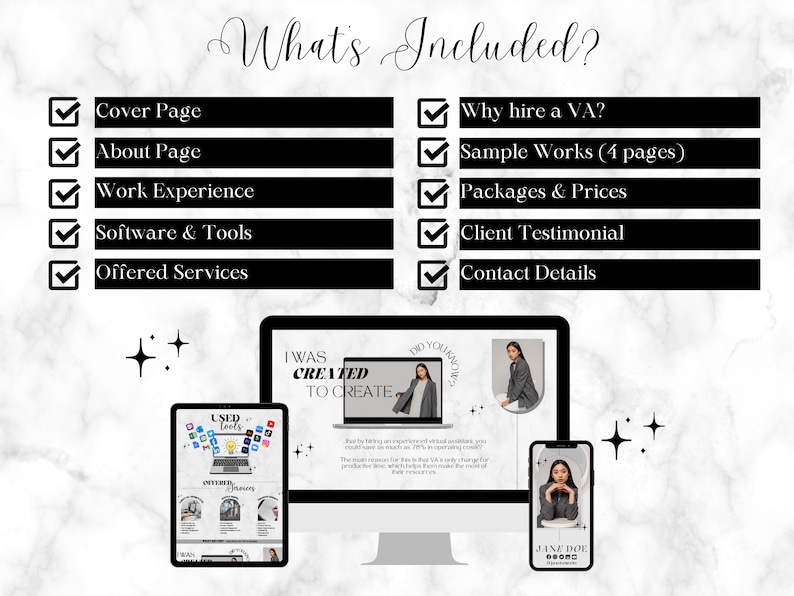Virtual Assistant Portfolio, Virtual Assistant Portfolio Template ...