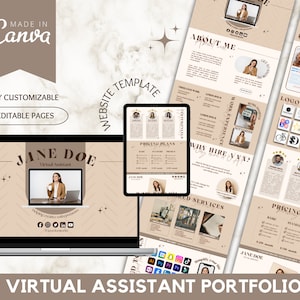 Virtual Assistant Portfolio Template, Virtual Assistant Portfolio ...