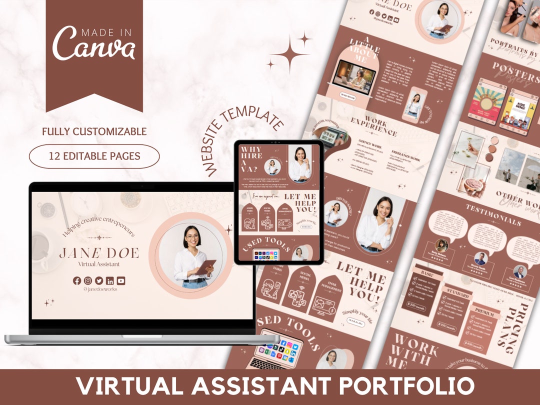 Virtual Assistant Portfolio, Virtual Assistant Portfolio Template ...