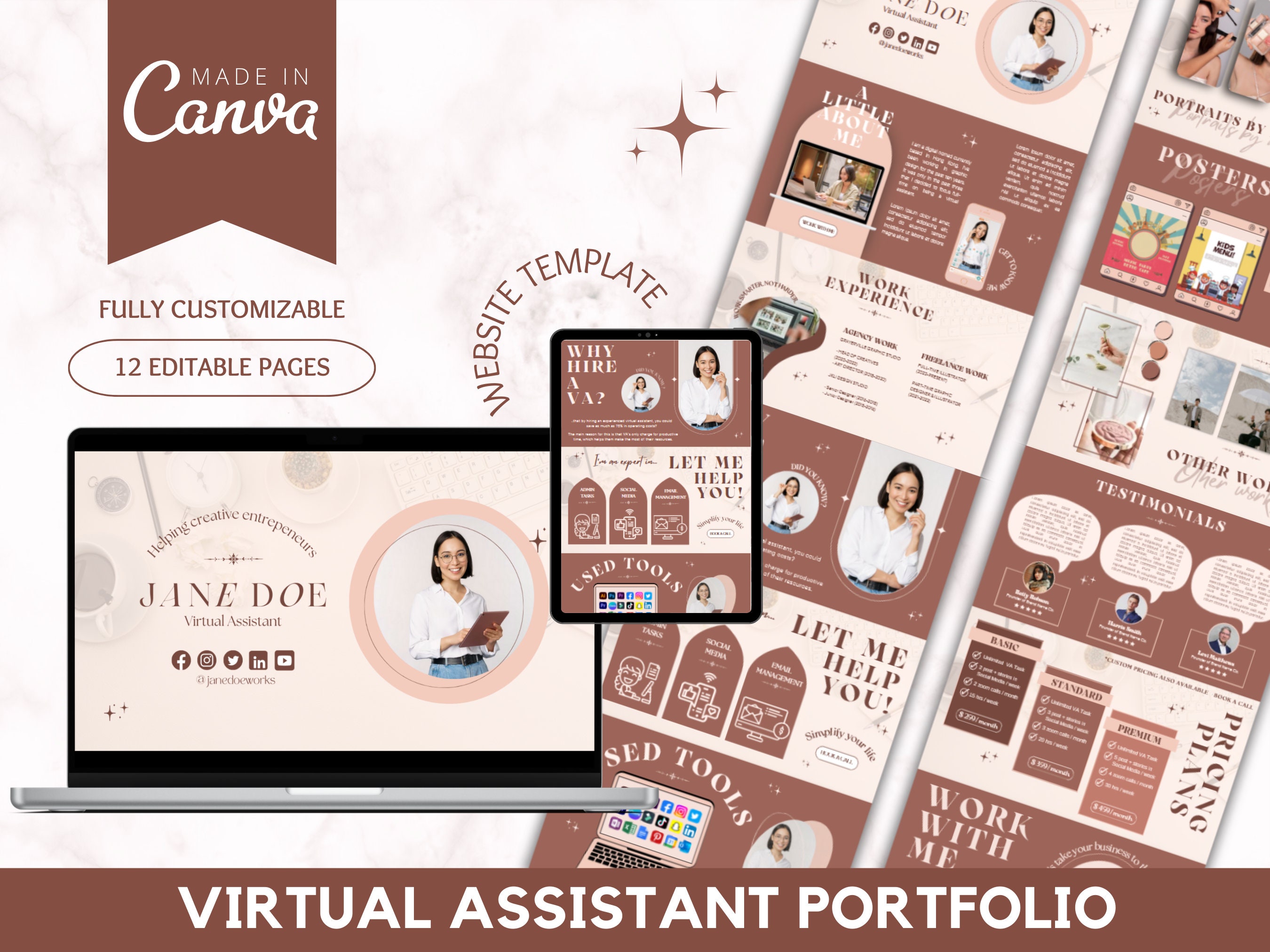 Virtual Assistant Portfolio, Virtual Assistant Portfolio Template ...