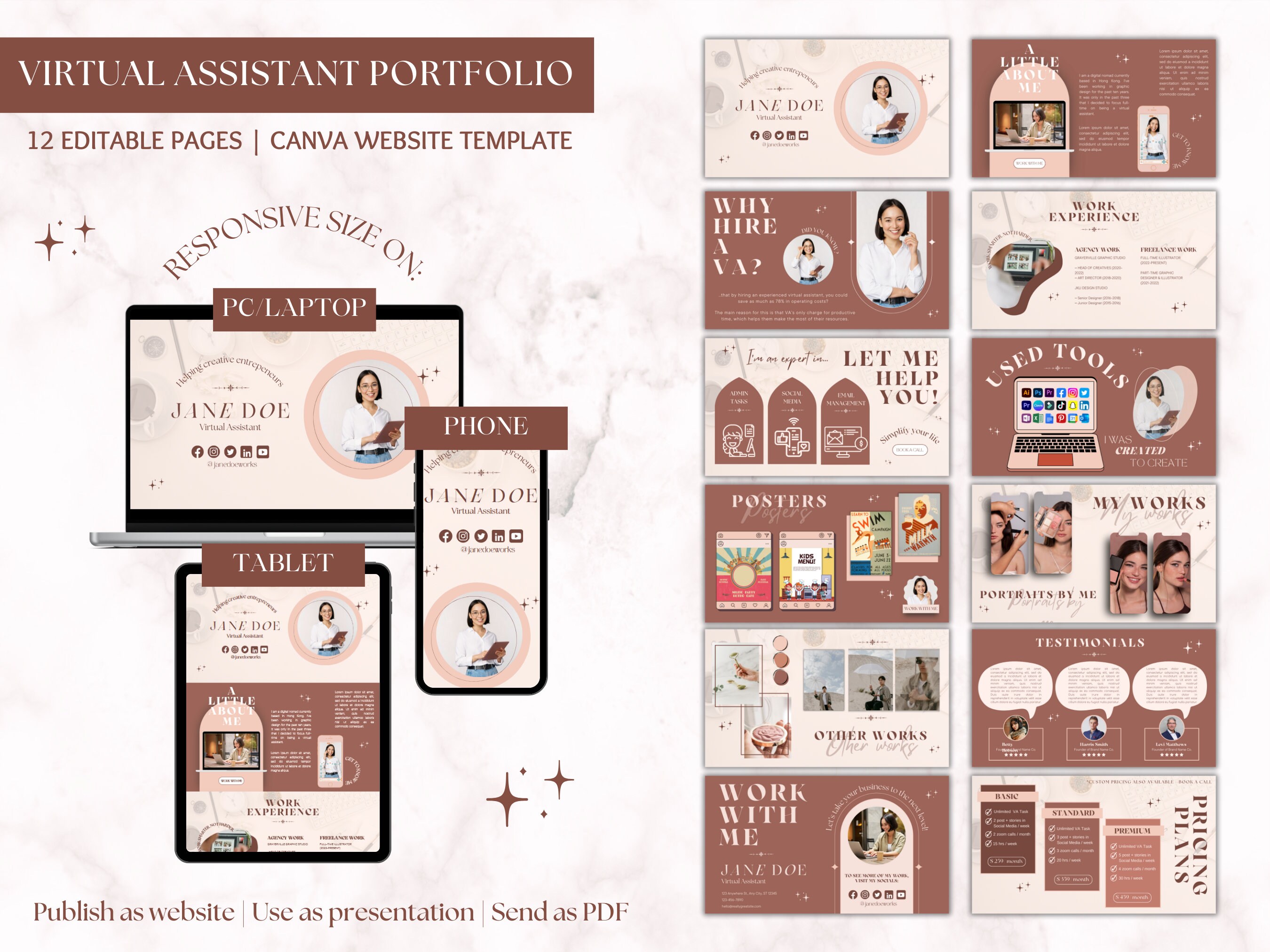 Virtual Assistant Portfolio, Virtual Assistant Portfolio Template ...