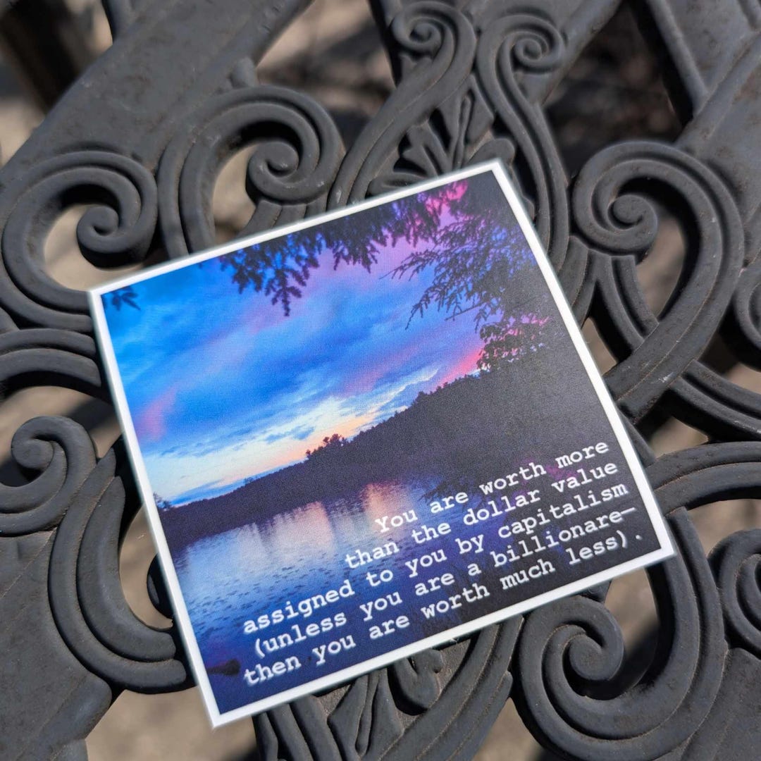 Value Under Capitalism Sticker - Etsy