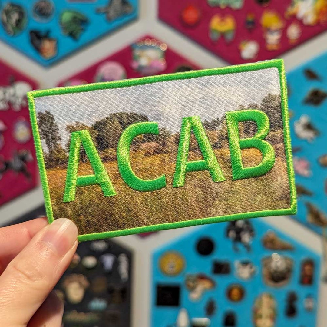 ACAB Iron-on Patch spring Green Version - Etsy