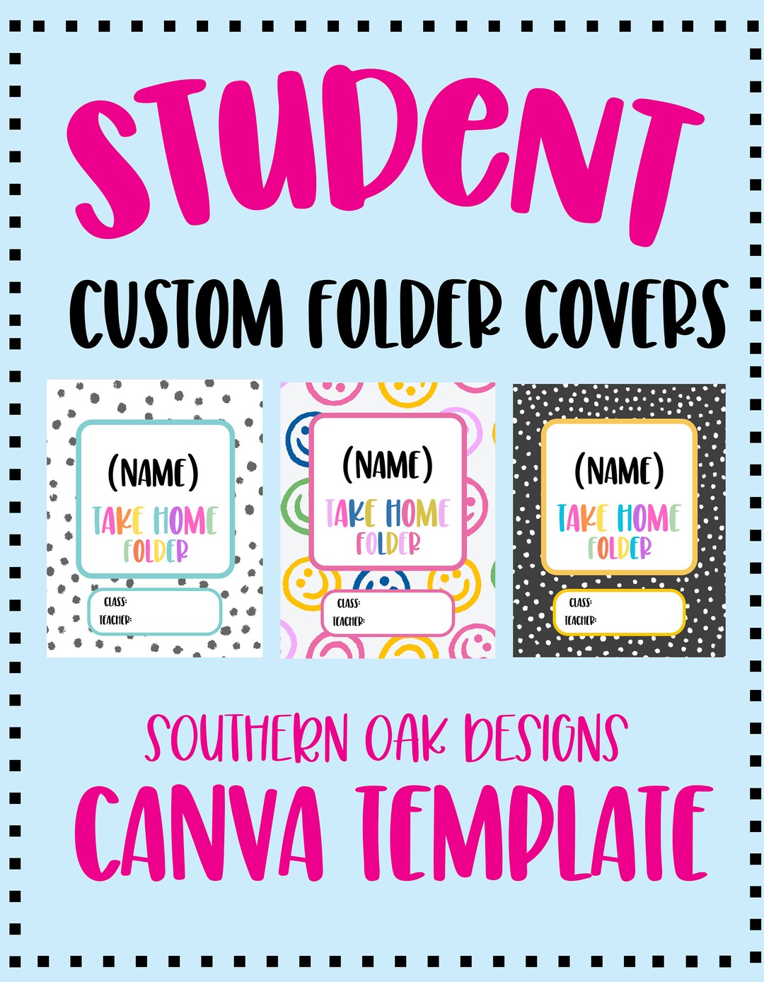 School Folder Covers / Teacher Templates / Teacher Printable / Student ...