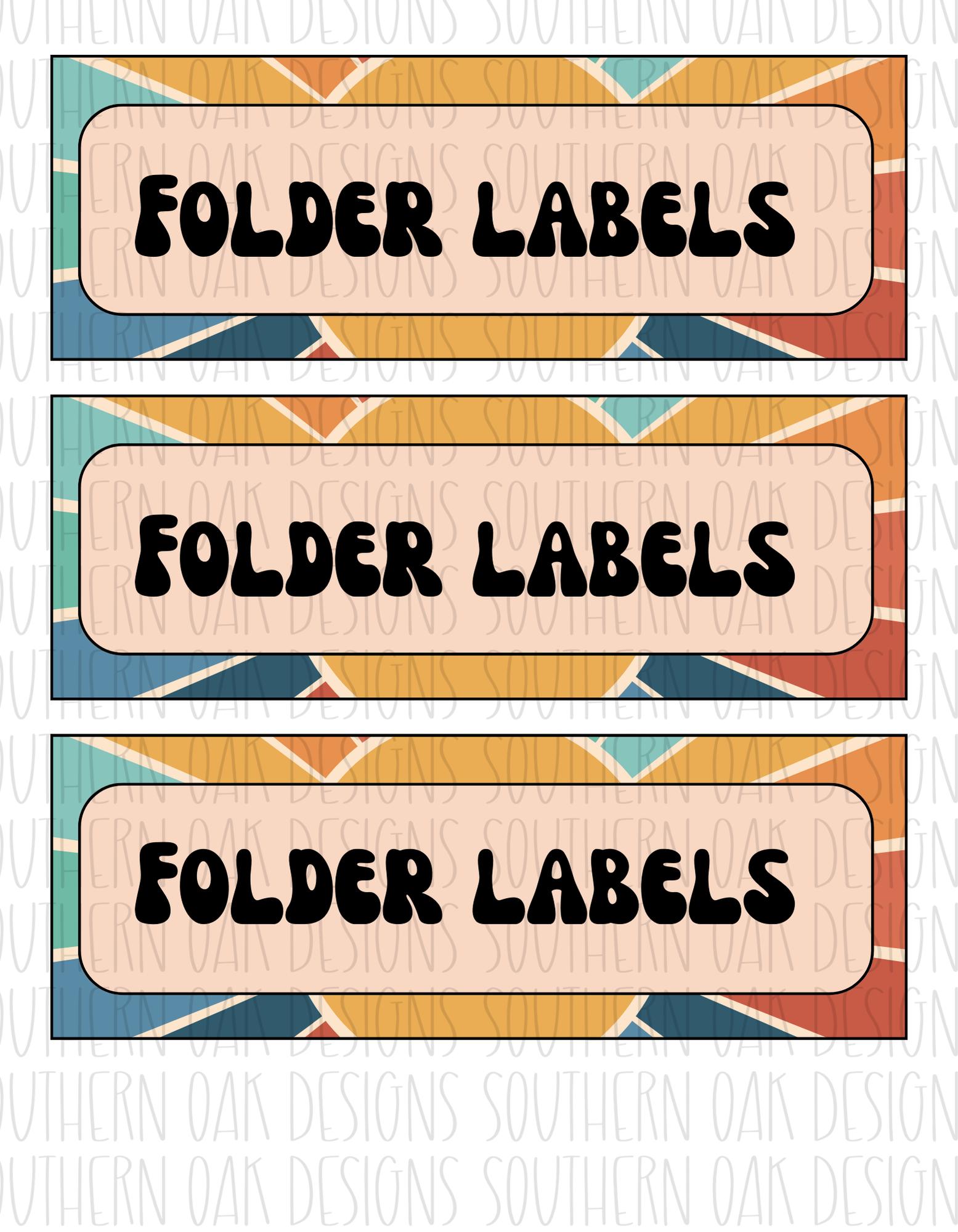 School Folder Covers / Teacher Templates / Teacher Printable / Student ...