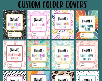 School Folder Covers / Teacher Templates / Teacher Printable / Student ...