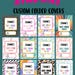 School Folder Covers / Teacher Templates / Teacher Printable / Student ...