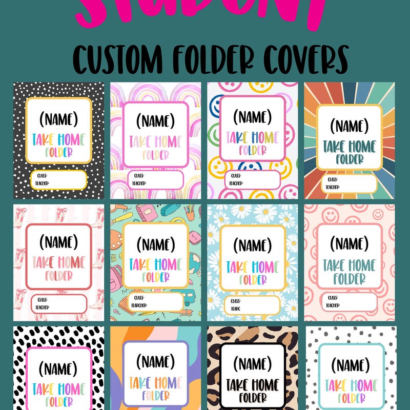 Take Home Folder - Etsy