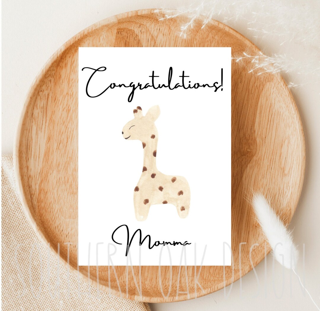 Expecting Mama Card/ Baby Shower Card / Mama Card / Baby Card / Baby ...