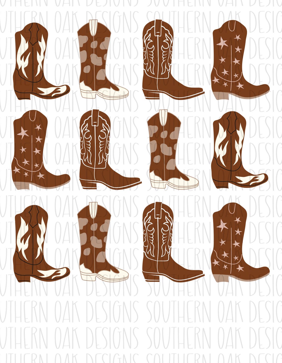 Cowboy Boots PNG / Cowboy Boot Design / Boots Design / Western Design ...
