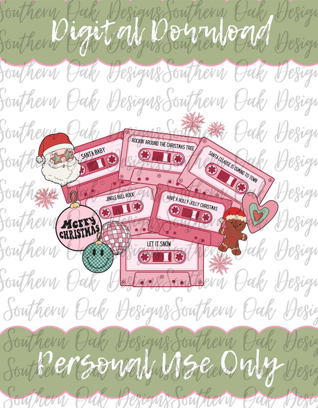 Christmas Mixtapes PNG / Digital/ Holiday PNG / Christmas Download ...