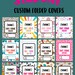 School Folder Covers / Teacher Templates / Teacher Printable / Student ...