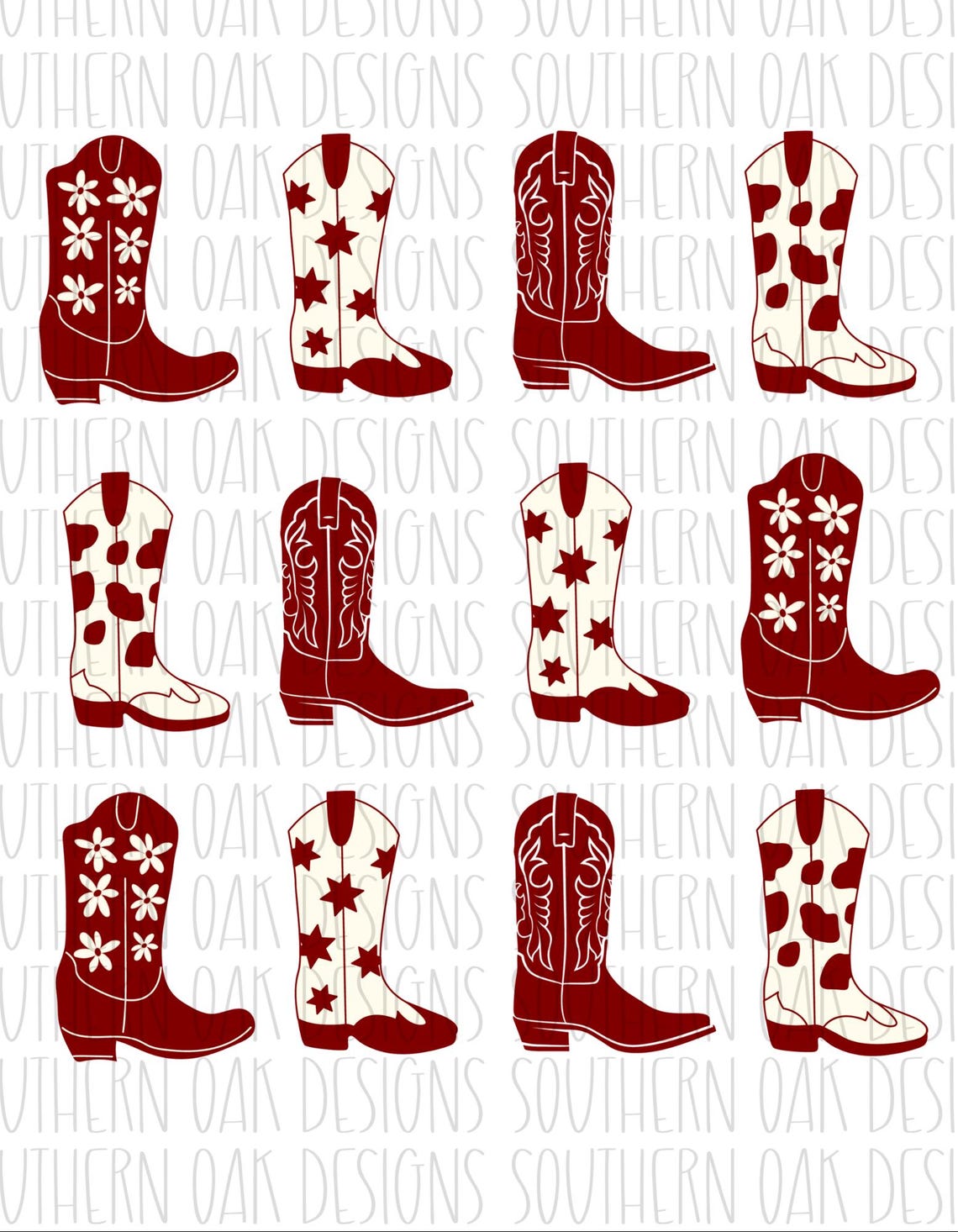 Cute Boot Design / Boots and Bows PNG / Boot PNG / Western PNG - Etsy