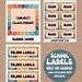 School Folder Covers / Teacher Templates / Teacher Printable / Student ...