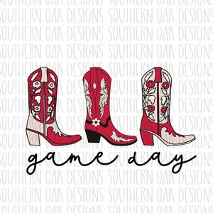 Game Day PNG / Game Day / Cowgirl Boots PNG / Texas Design / Football ...