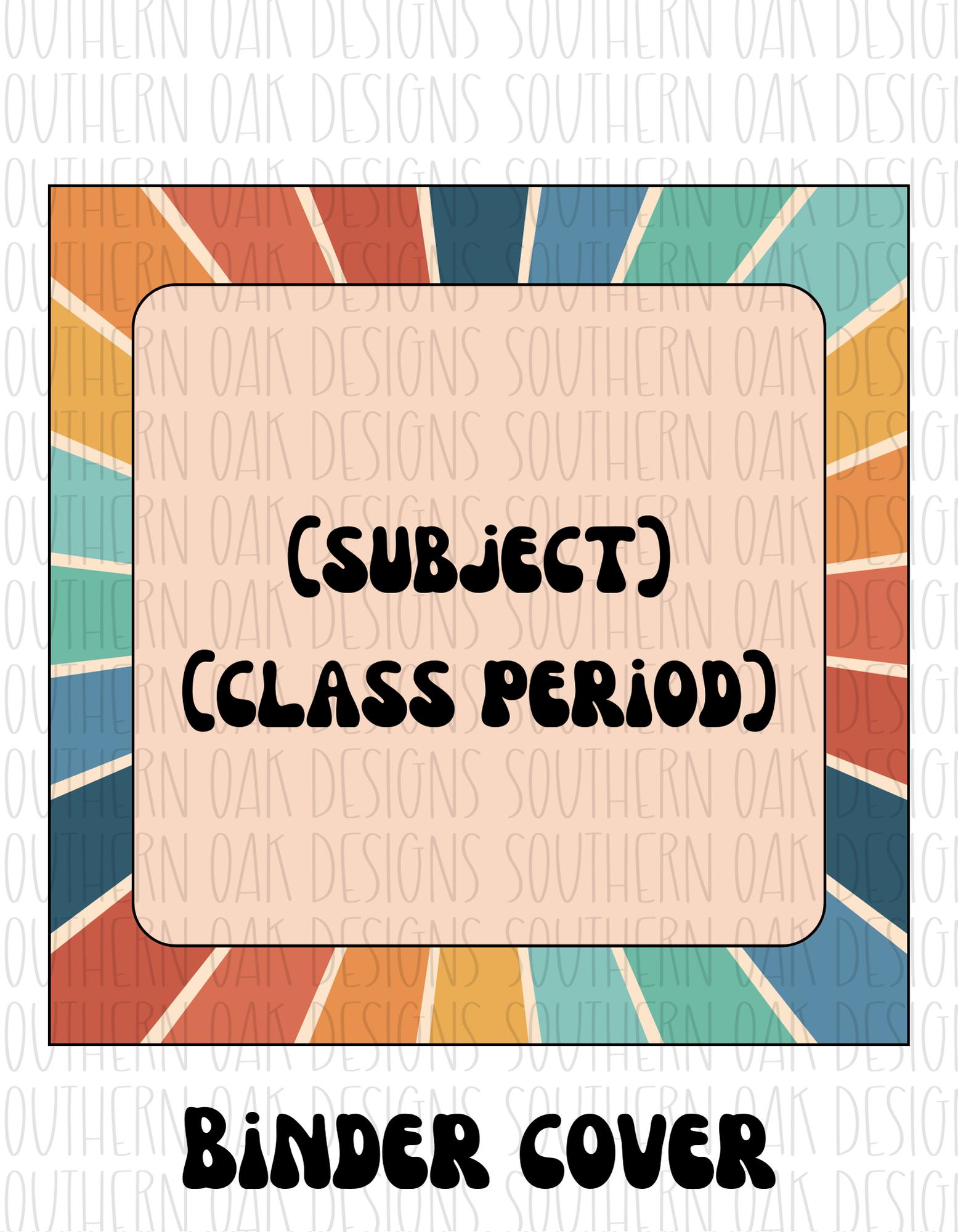 School Folder Covers / Teacher Templates / Teacher Printable / Student ...