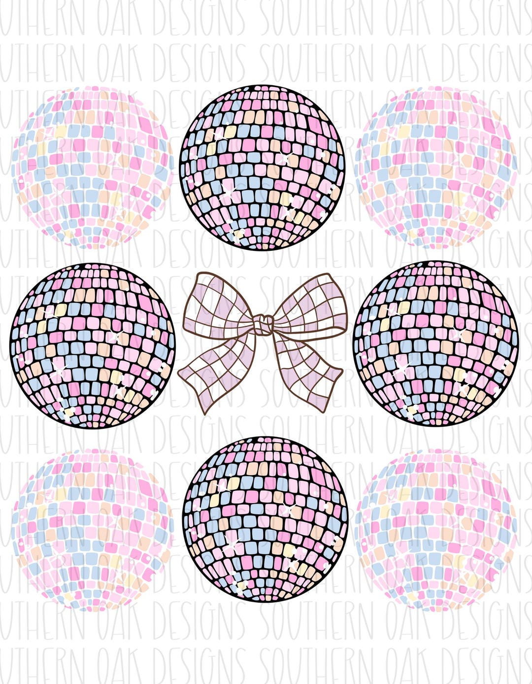 Spring Disco PNG / Disco PNG / Pastel Disco PNG / Preppy Png / Trending ...