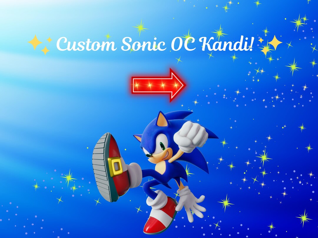 Custom Sonic the Hedgehog-inspired OC Kandi Made to Order Sega Fun ...