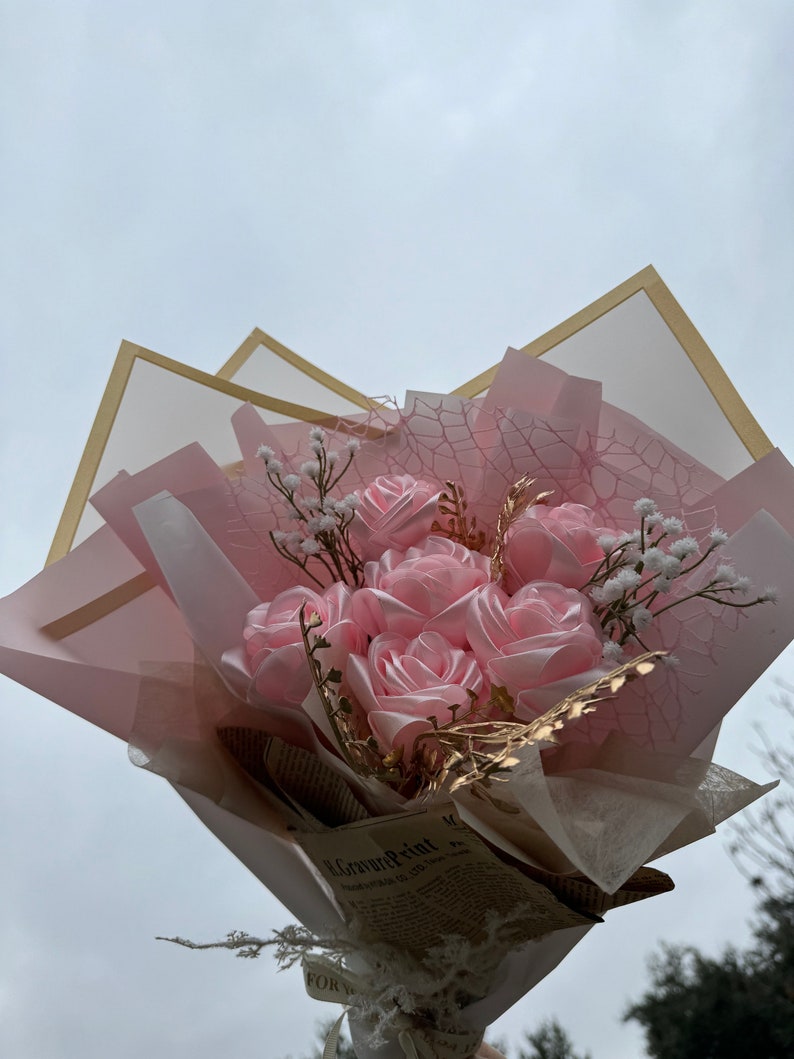 Eternal Rose Bouquet Forever Rose Rose Gift Flower Bouquet - Etsy