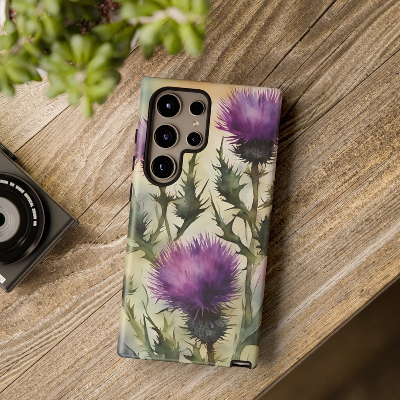 Thistle Flower Phone Case - Etsy