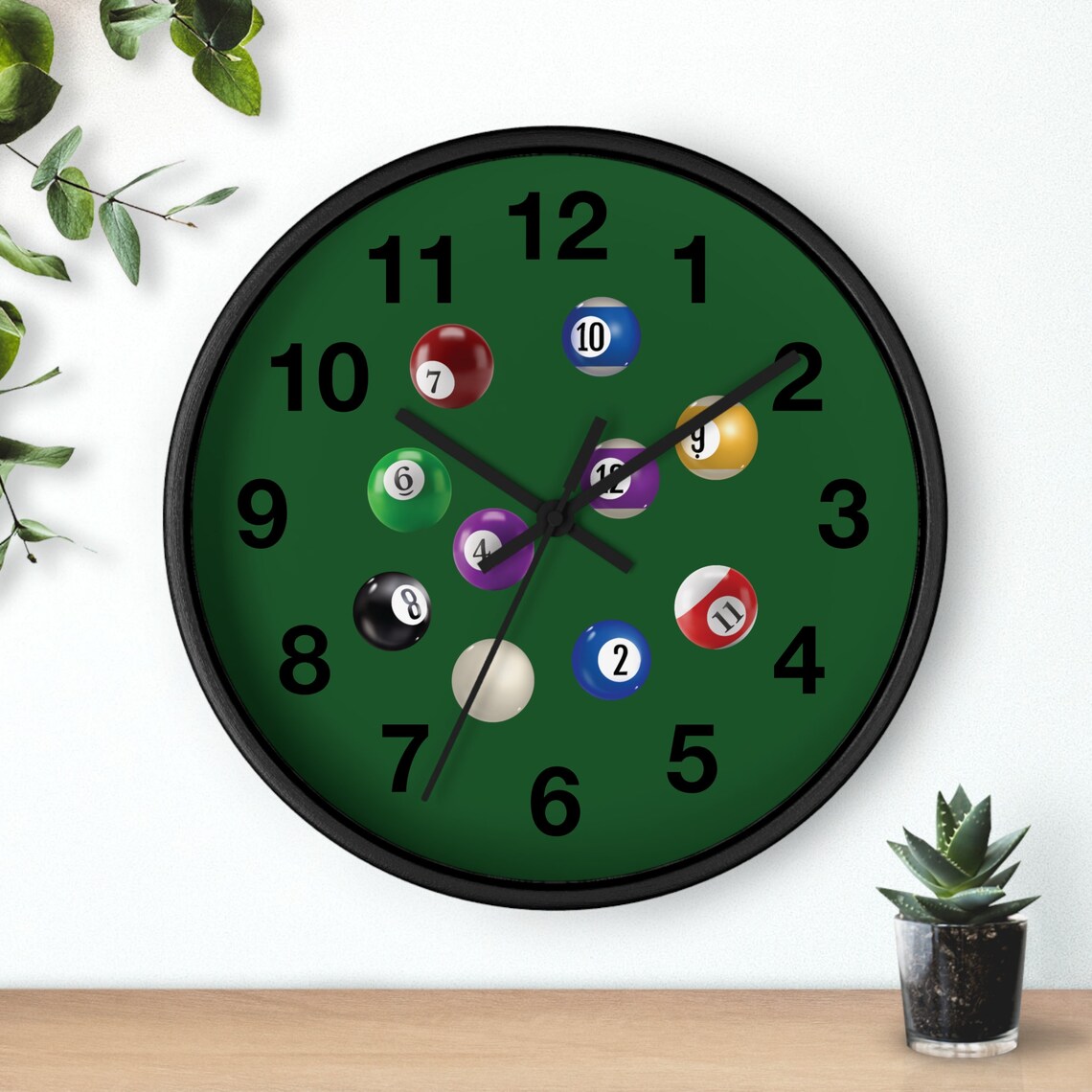 Billiard Ball Wall Clock - Etsy