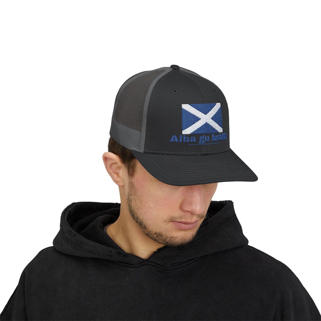 Alba Gu Bràth Embroidered Trucker Cap, Scottish Gaelic Hat, Snapback ...