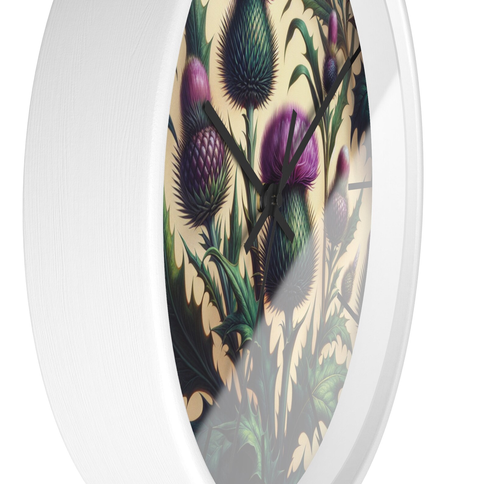 Scottish Thistle Wall Clock, Thistle Wall Clock - Etsy