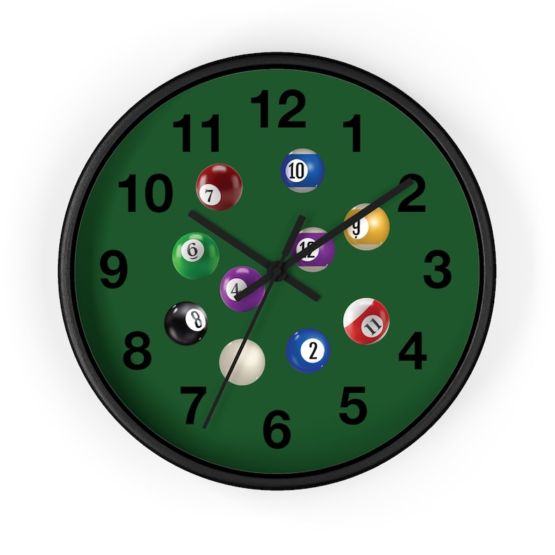 Billiard Ball Wall Clock - Etsy