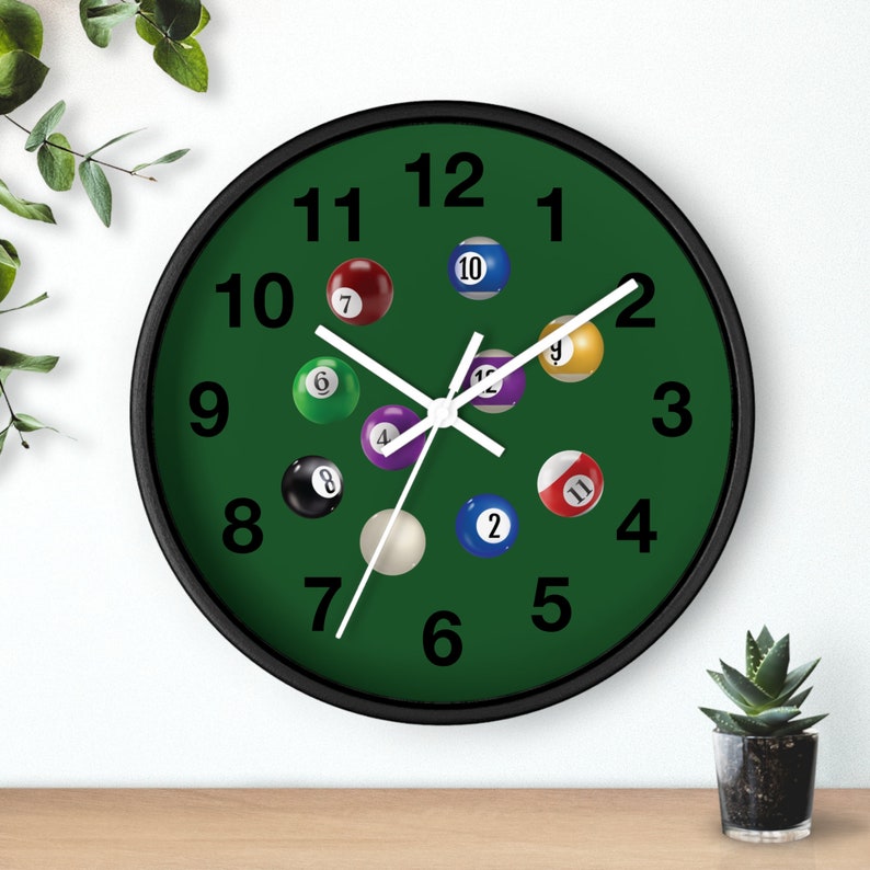 Billiard Ball Wall Clock - Etsy