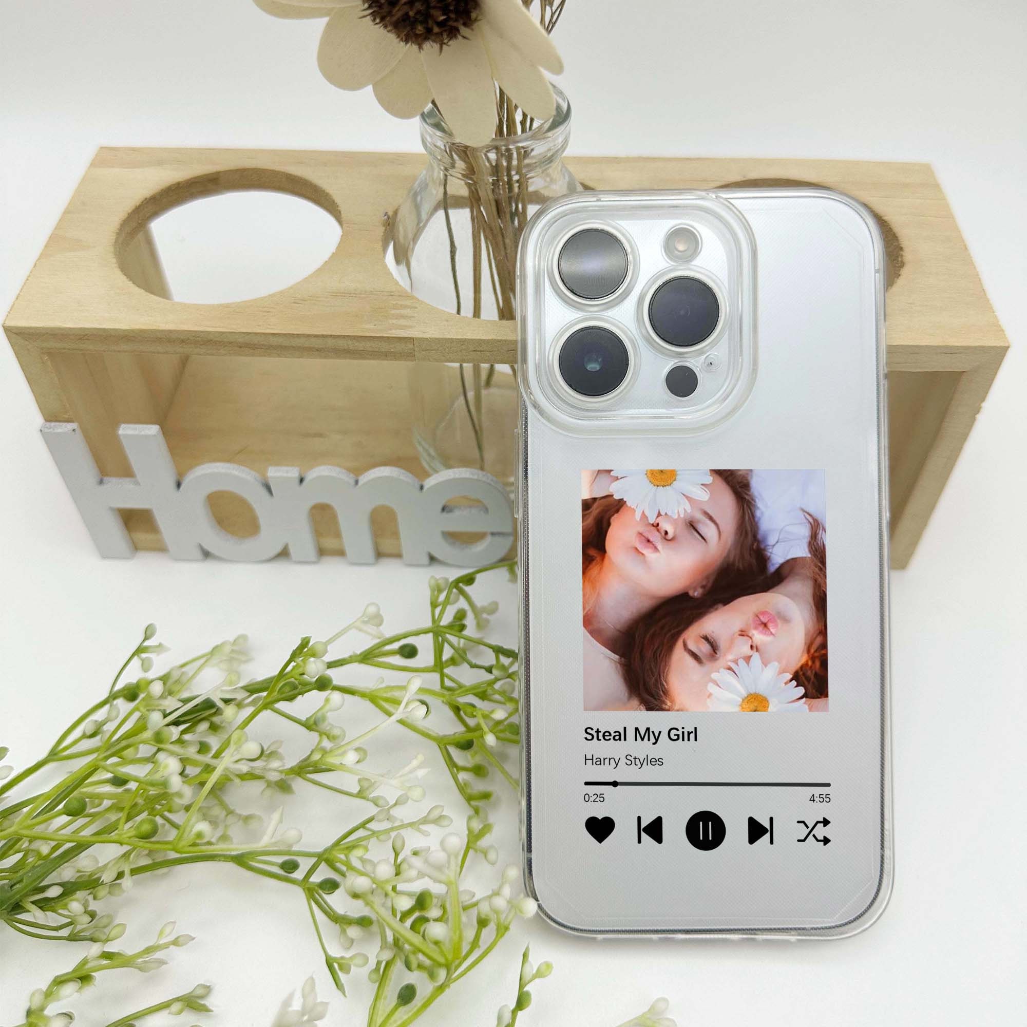 Custom Music and Song Plaque Phone Case, Custom Photo Phone Case ...